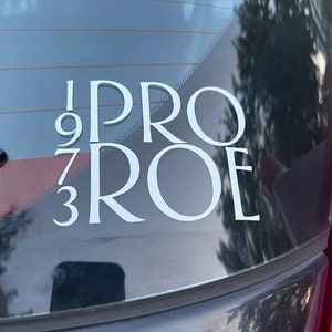 Pro Roe Die Cut Vinyl Decal - Etsy