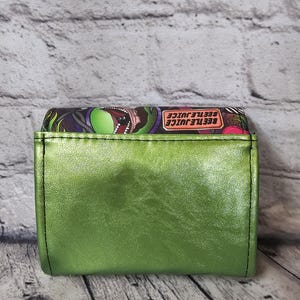 Beetlejuice Movie Neon Green Vinyl Mini Necessary Clutch Wallet Ready ...