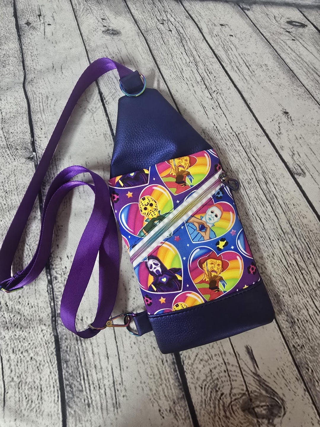 Custom Handcrafted Horror Movie Villains Mini Traveler Sling Pouch ...