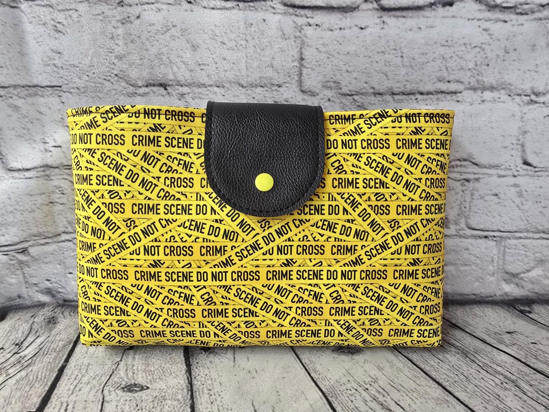 Custom Handcrafted Crime Scene Tape Book Sleeve ~ Ready to Ship Book ...