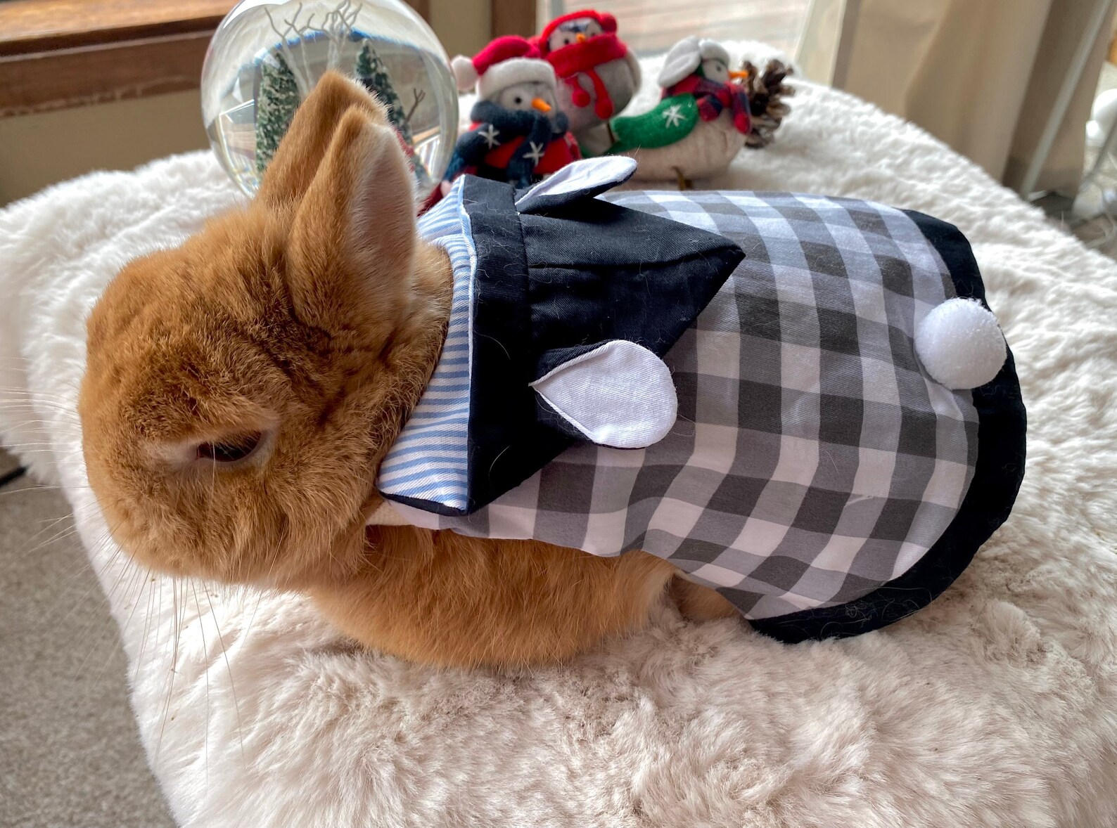 Scotch Plaid Rabbit Ears Harness for Rabbit Bunny Small Pet | Etsy