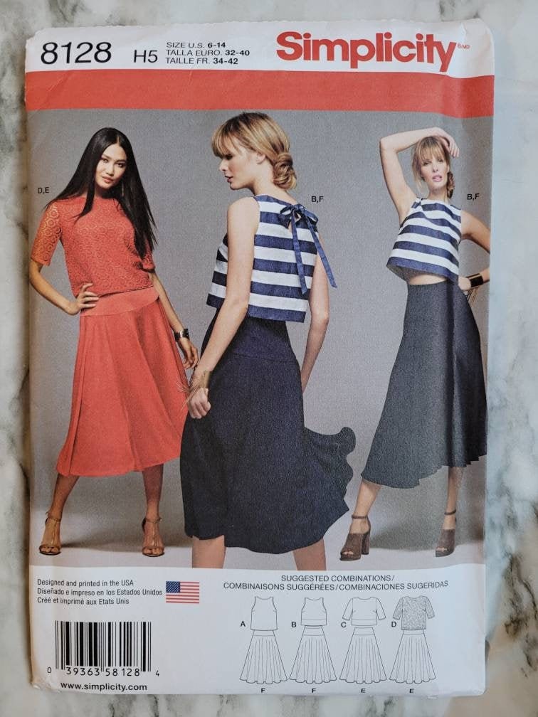 Simplicity Pattern 8128 Sizes H5 6-14 R5 14-22. - Etsy