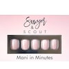 Short Square Coral Pink and White French Tip Press on Nails Set - Etsy