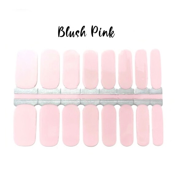 Blush Pink Nail Wraps 100% Nail Polish Stickers | Etsy