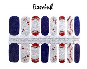 Baseball Nails | Etsy