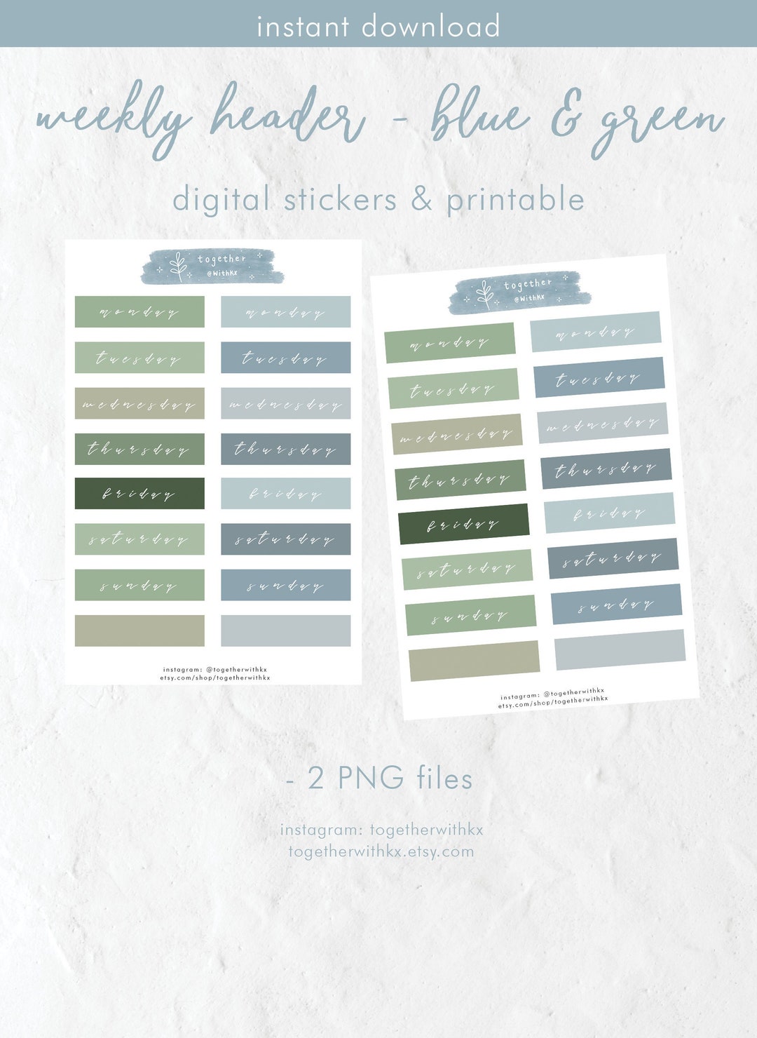 Digital Sticker & Printable for Digital Journals, Planners, Agendas ...