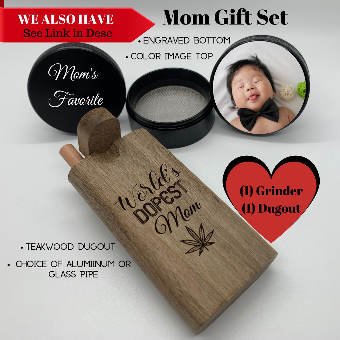 Custom Design Your One of a Kind Herb Grinder Laser Engraved 5 - Etsy