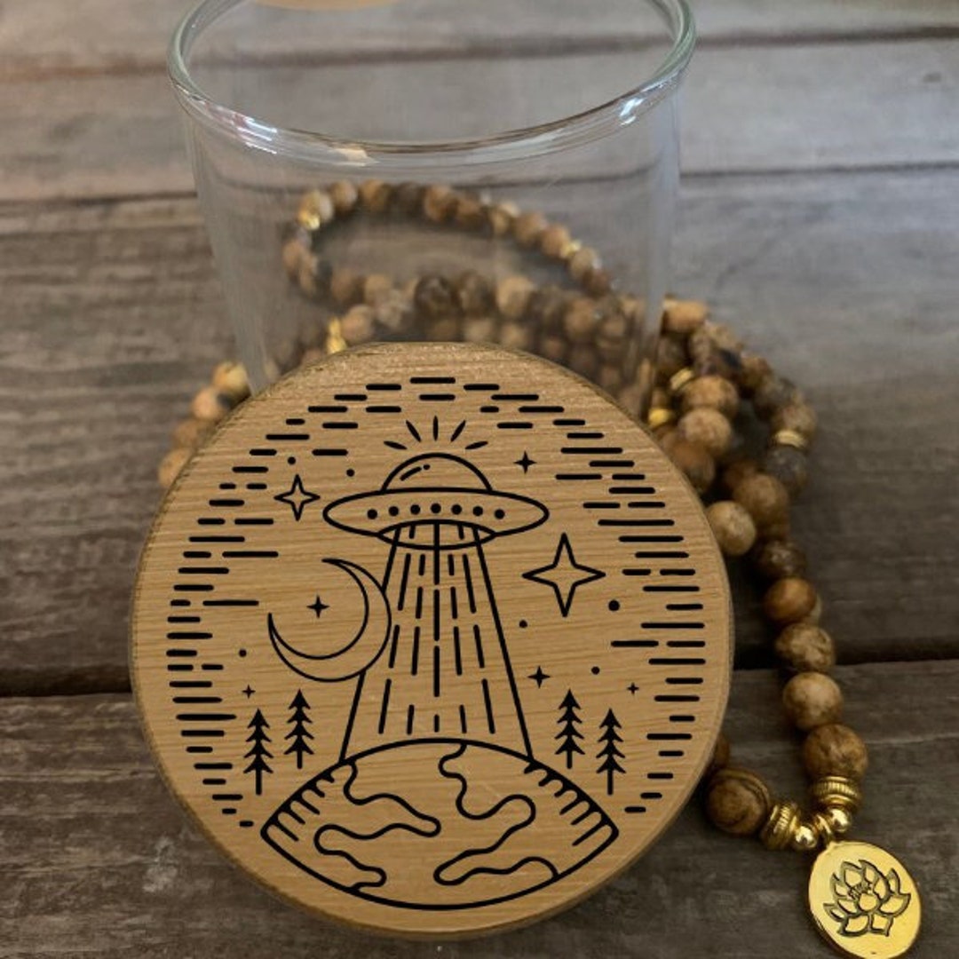 Beam Me up Stash Jar, Laser Engrave Ufo Stash Herbs Jar, Odorless Air ...