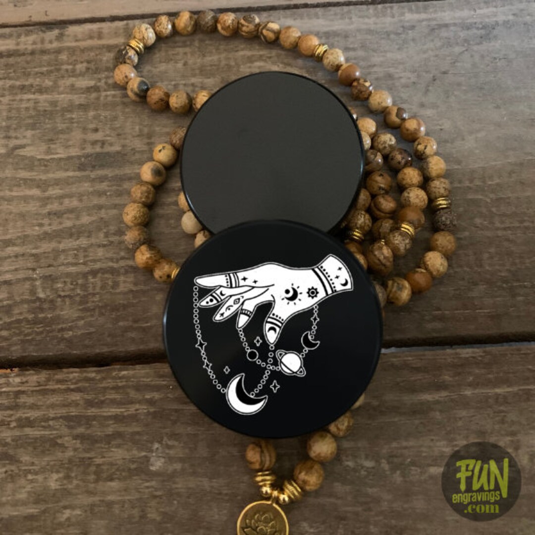 Laser Engraved Grinder Celestial Hand, Grinder 5 Piece, Herb Grinder ...