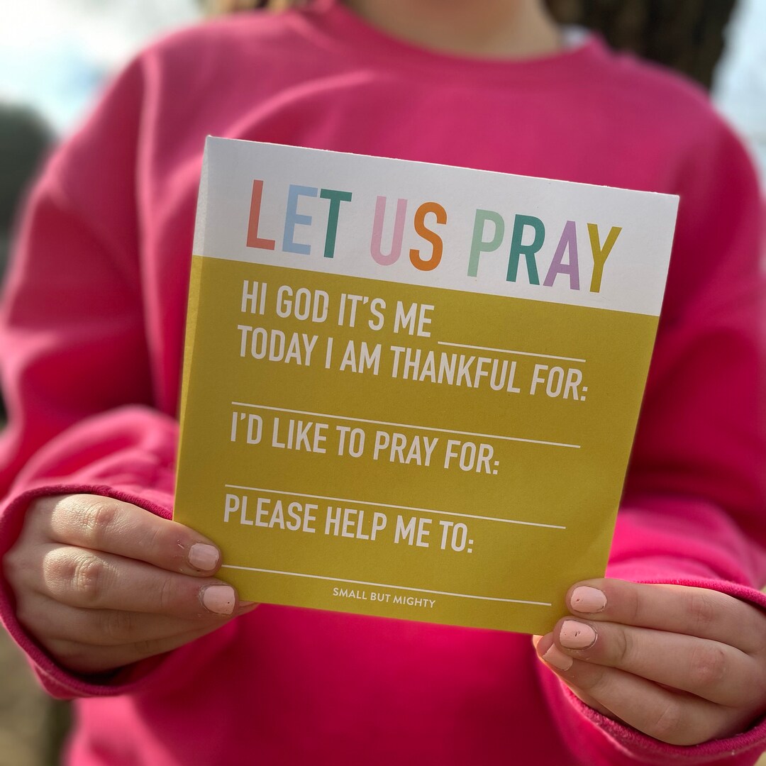 Prayer Prompt Notepad for Kids, Kids Prayer, Children's Prayer Guide - Etsy