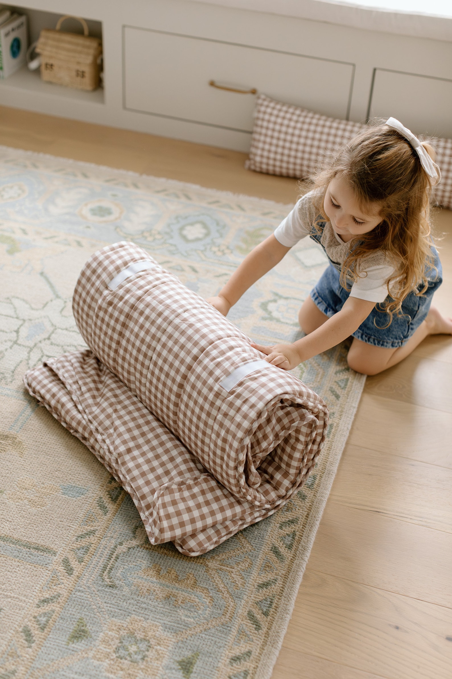 Organic Cotton (OEKO-TEX) Nap Mat With Detachable Pillow for Toddlers ...