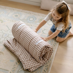 Organic Cotton (OEKO-TEX) Nap Mat With Detachable Pillow for Toddlers ...
