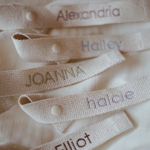 Personalized Name Tag, Ribbon Type, Custom Key Chain, Bag Name Tag, Bag ...