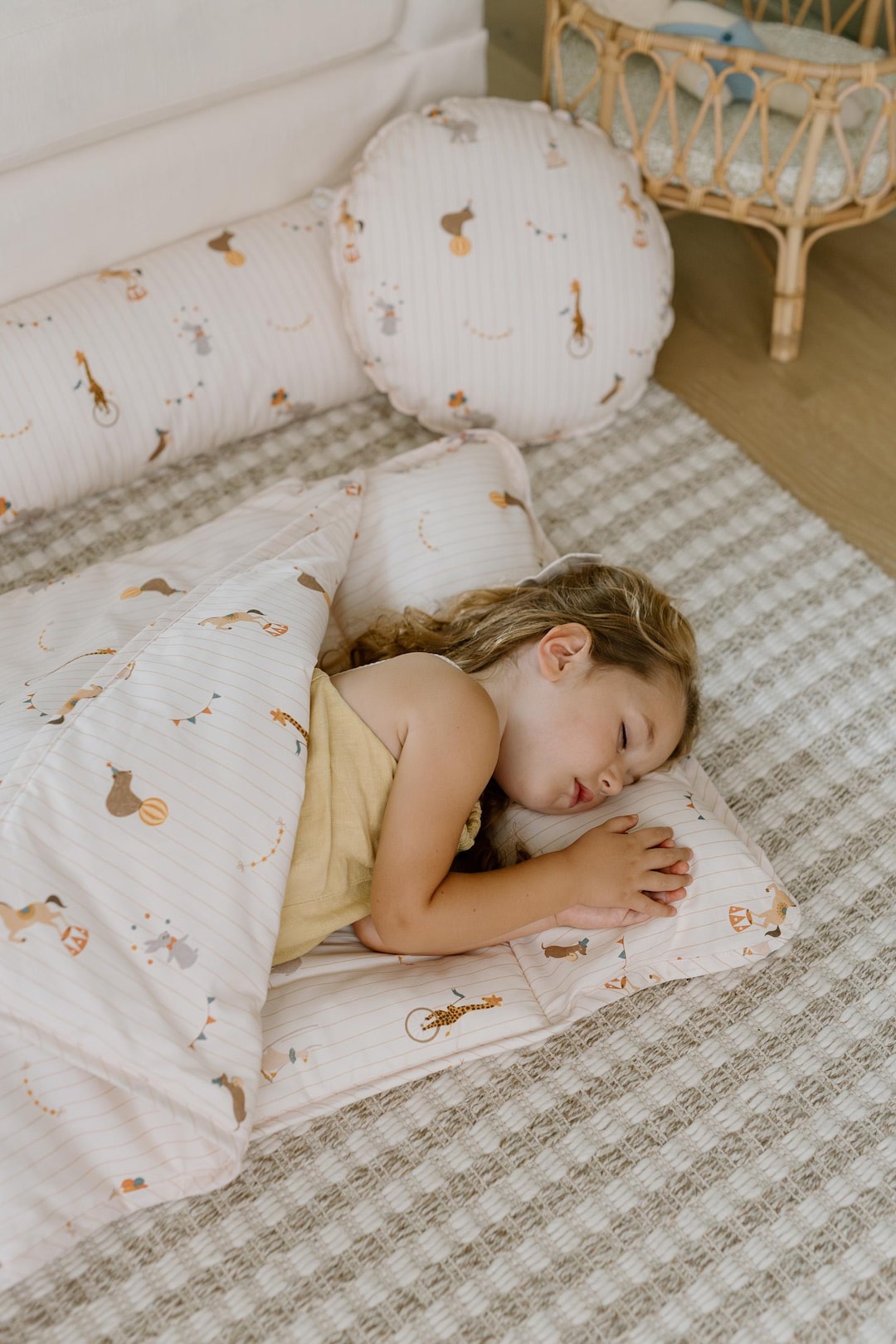 Organic Cotton (OEKO-TEX) Fabric Toddler Nap Mat | Daycare Nap Mat With ...