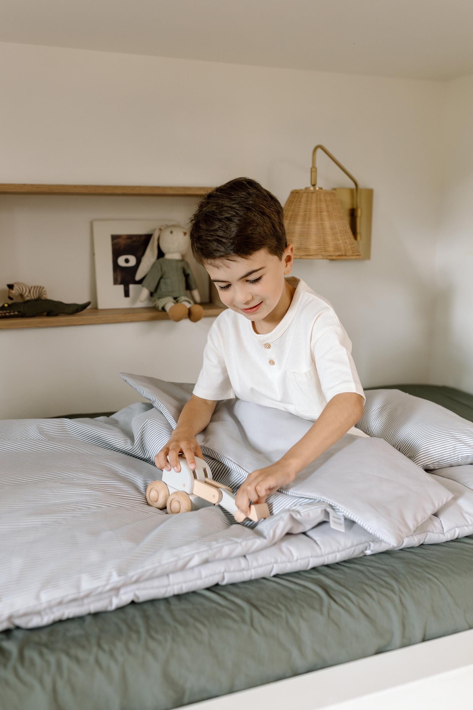 Organic Portable Bedding Set for Kids | Nap Mat With Pillow ...