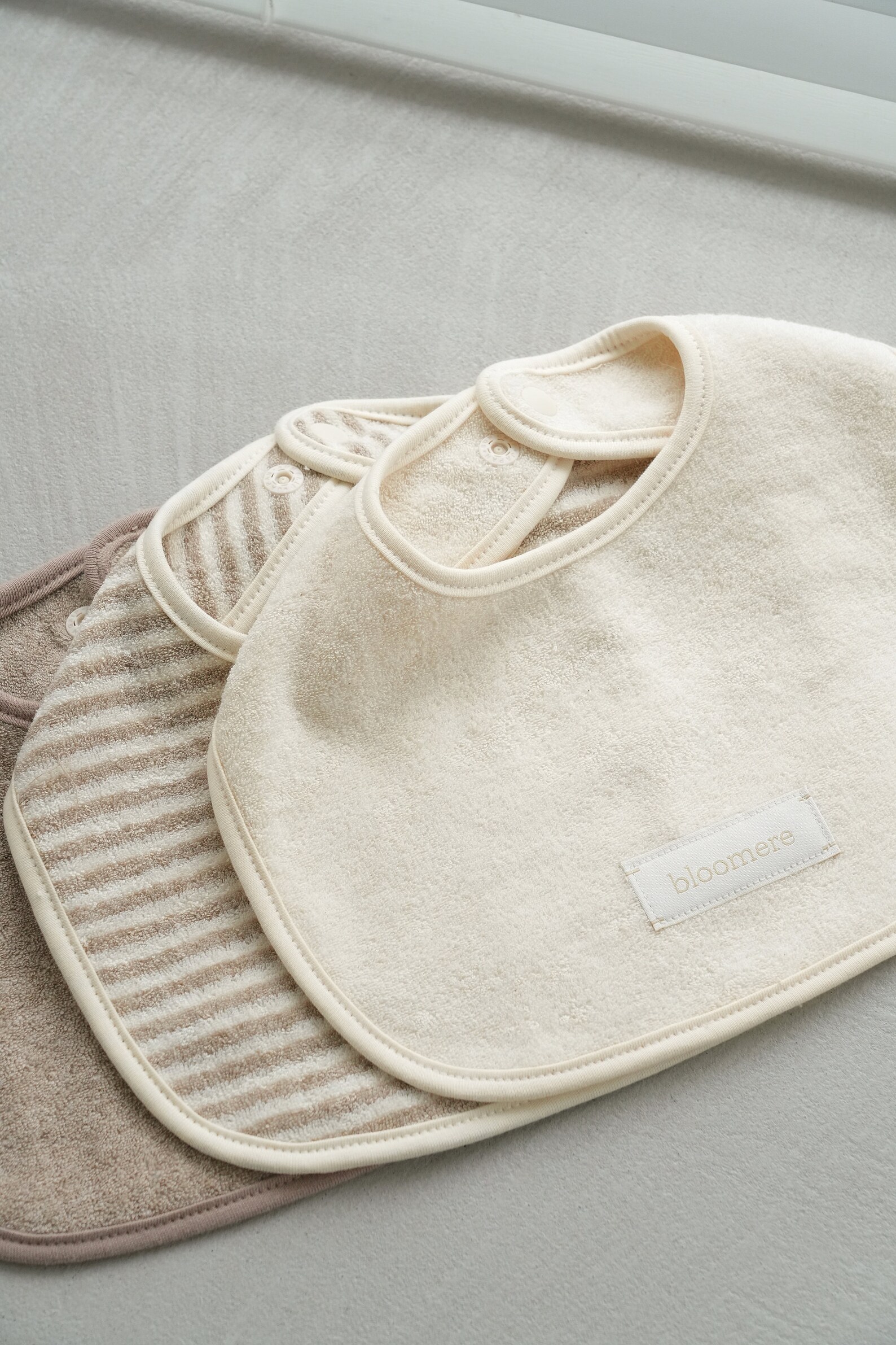 Organic Terry Bib/ Soft Baby Bibs/ Gender Neutral Bib/ Baby Drool Bibs ...