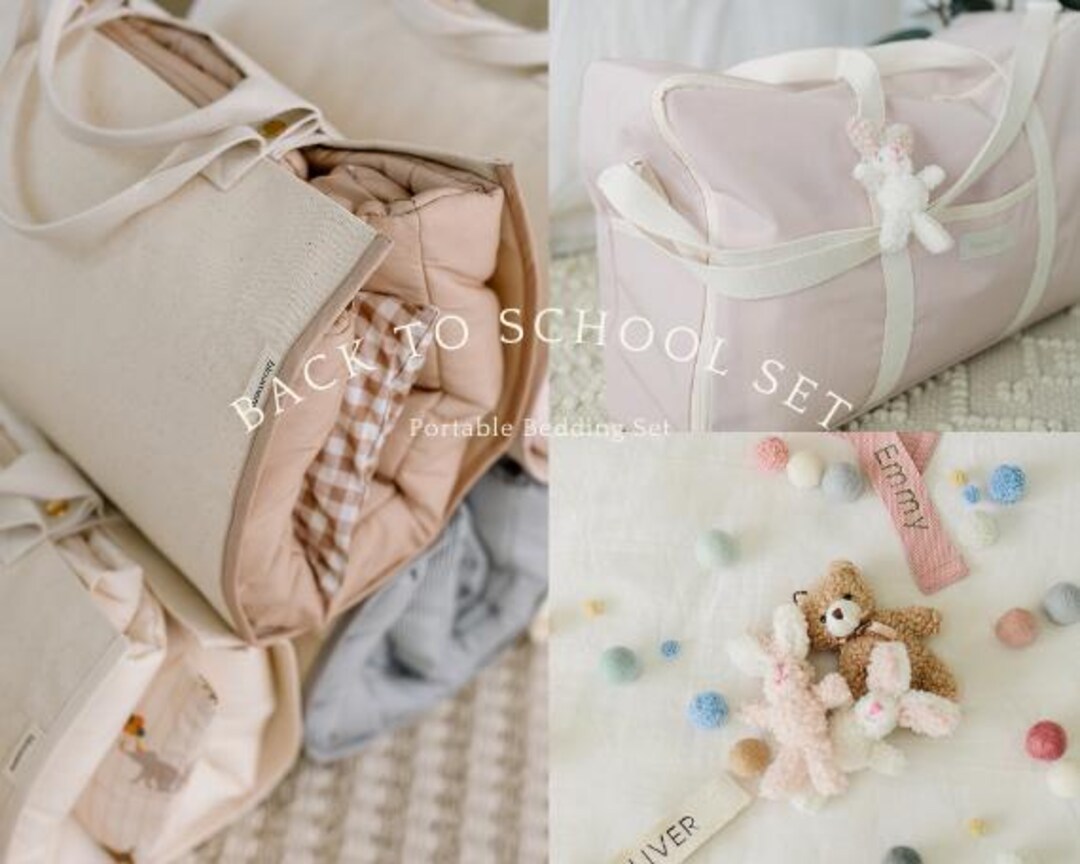 Nap Time Back to School Essential Nap Mat Set With Bedding Set With ...