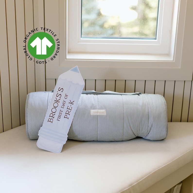 Organic Cotton (OEKO-TEX) Toddler Nap Mat | Daycare Nap Mat With Pillow ...
