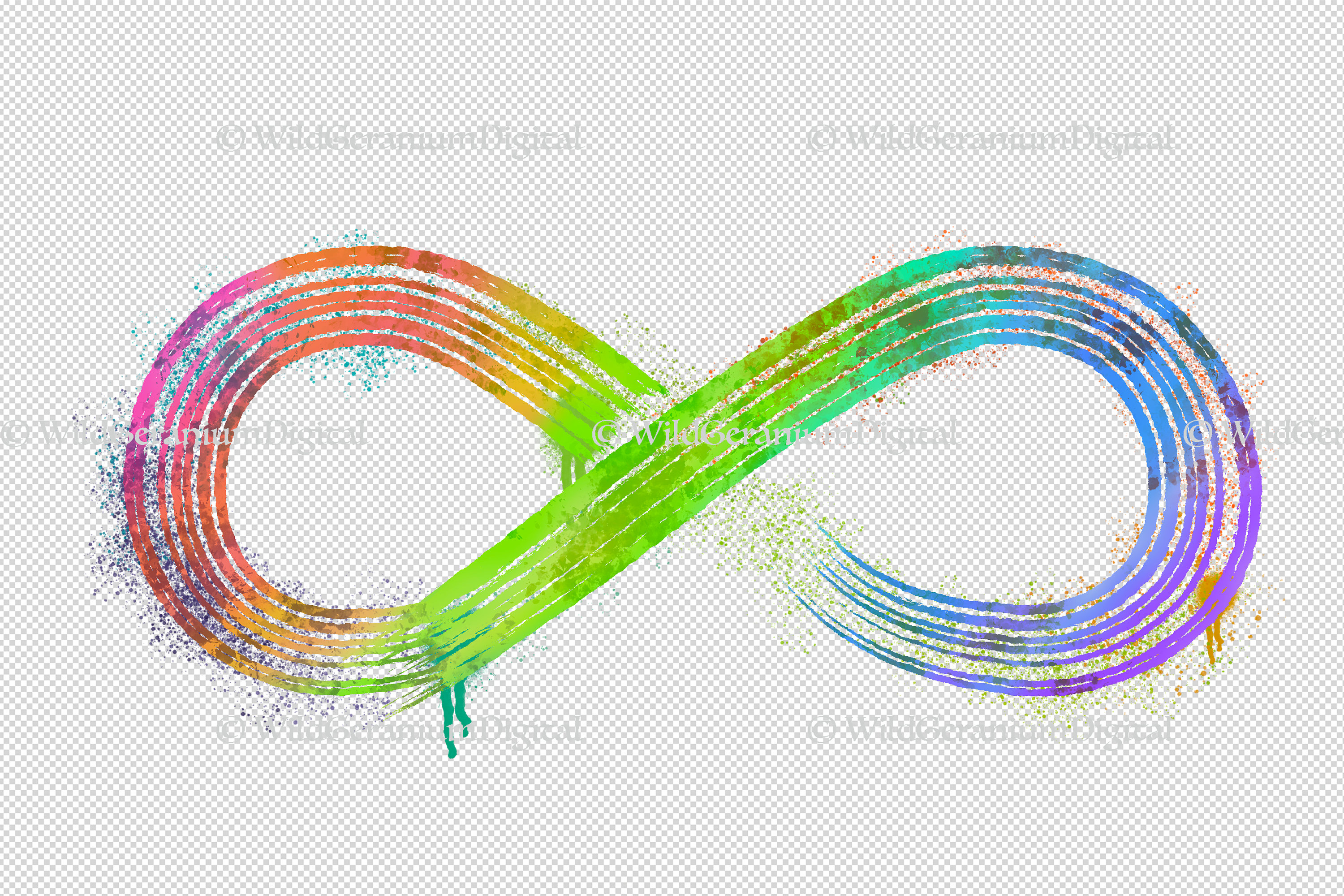 Rainbow Infinity Symbol Clip Art Set / Neurodiversity Autism ADHD ...
