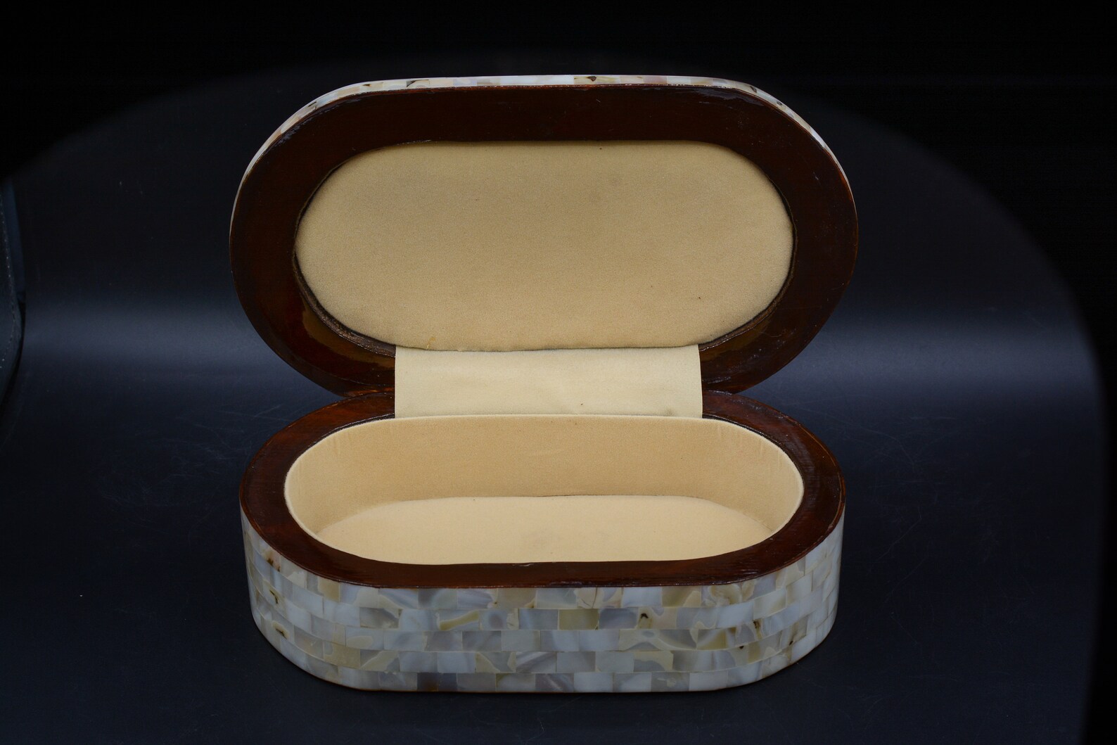 Wooden Box Decorated With Natural Seashell for Jewelry Handmade ...