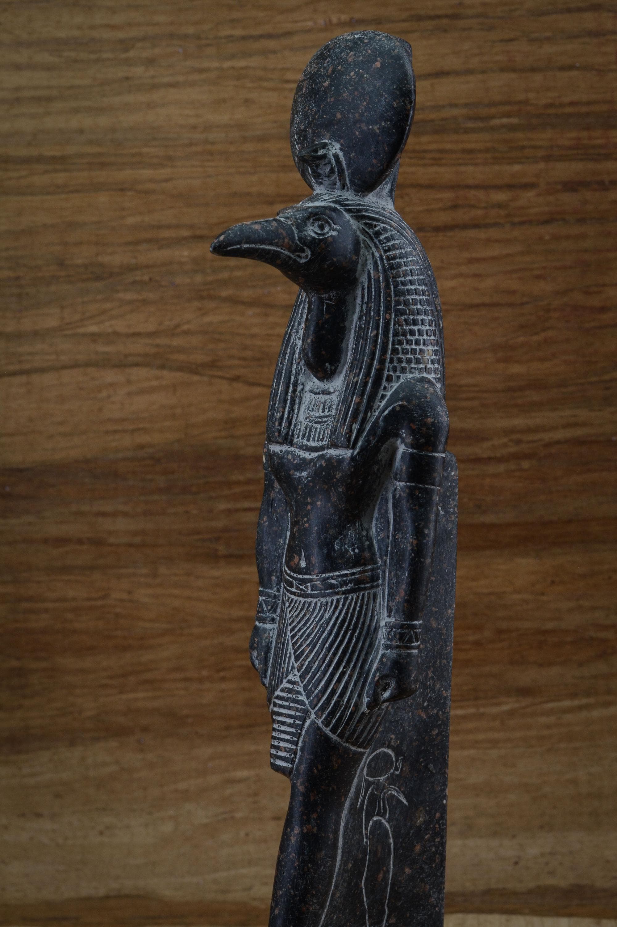 Statue Thoth God of Knowledge and Wisdom Sculpture Large Granite Black ...