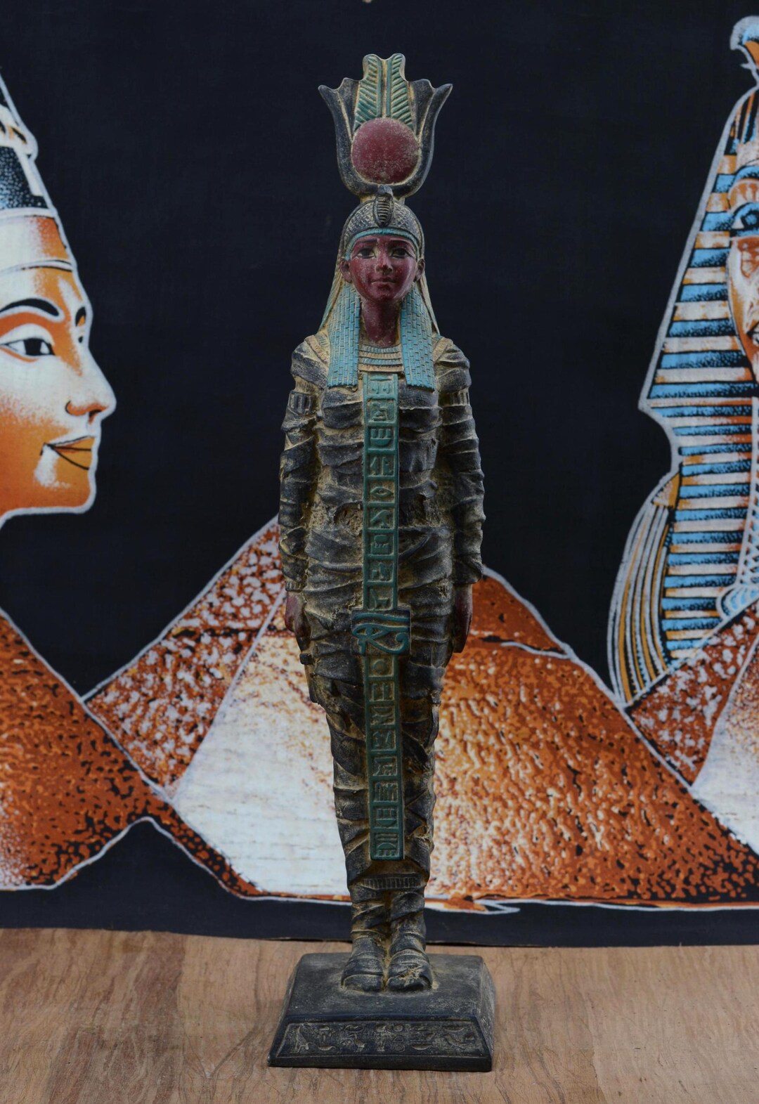Isis Mummified Goddess of Eternal Protection Egyptian Statue Spiritual ...