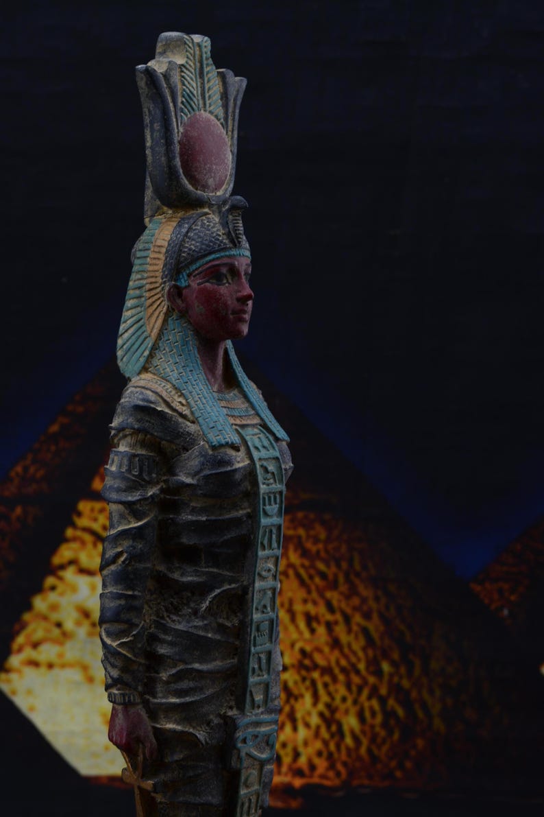 Isis Mummified Goddess of Eternal Protection Egyptian Statue Spiritual ...