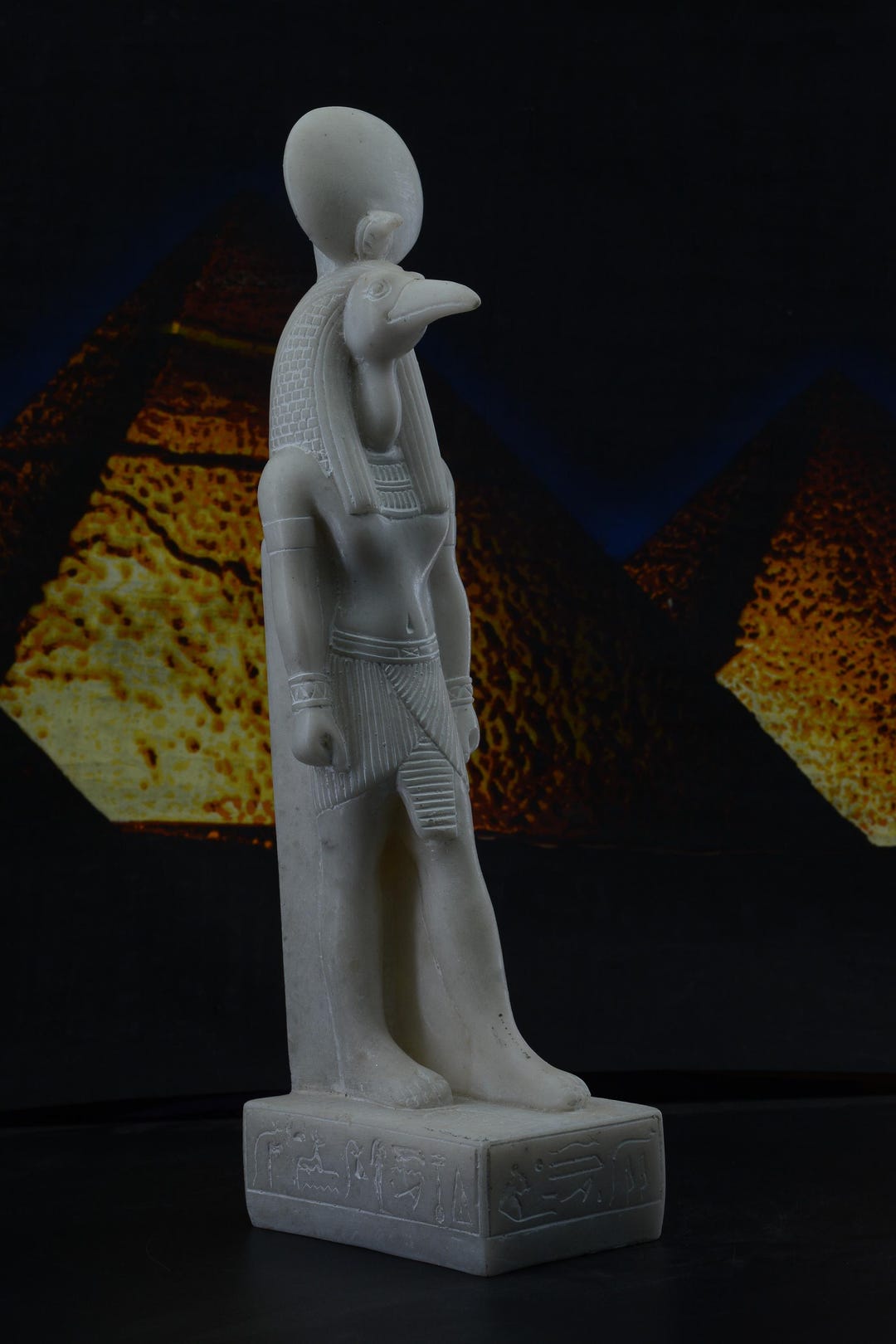 Unique Statue Thoth God of Knowledge and Wisdom Large Sculpture White ...