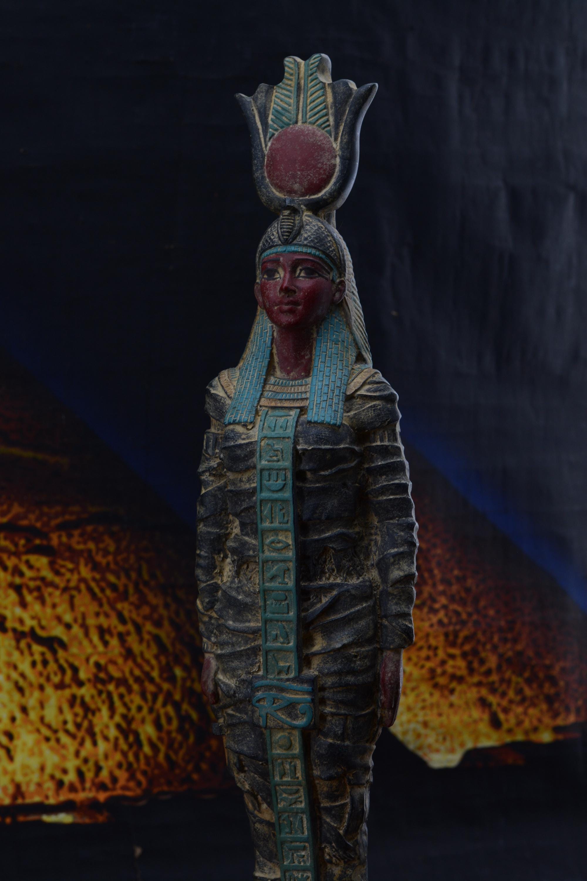 Isis Mummified Goddess of Eternal Protection Egyptian Statue Spiritual ...