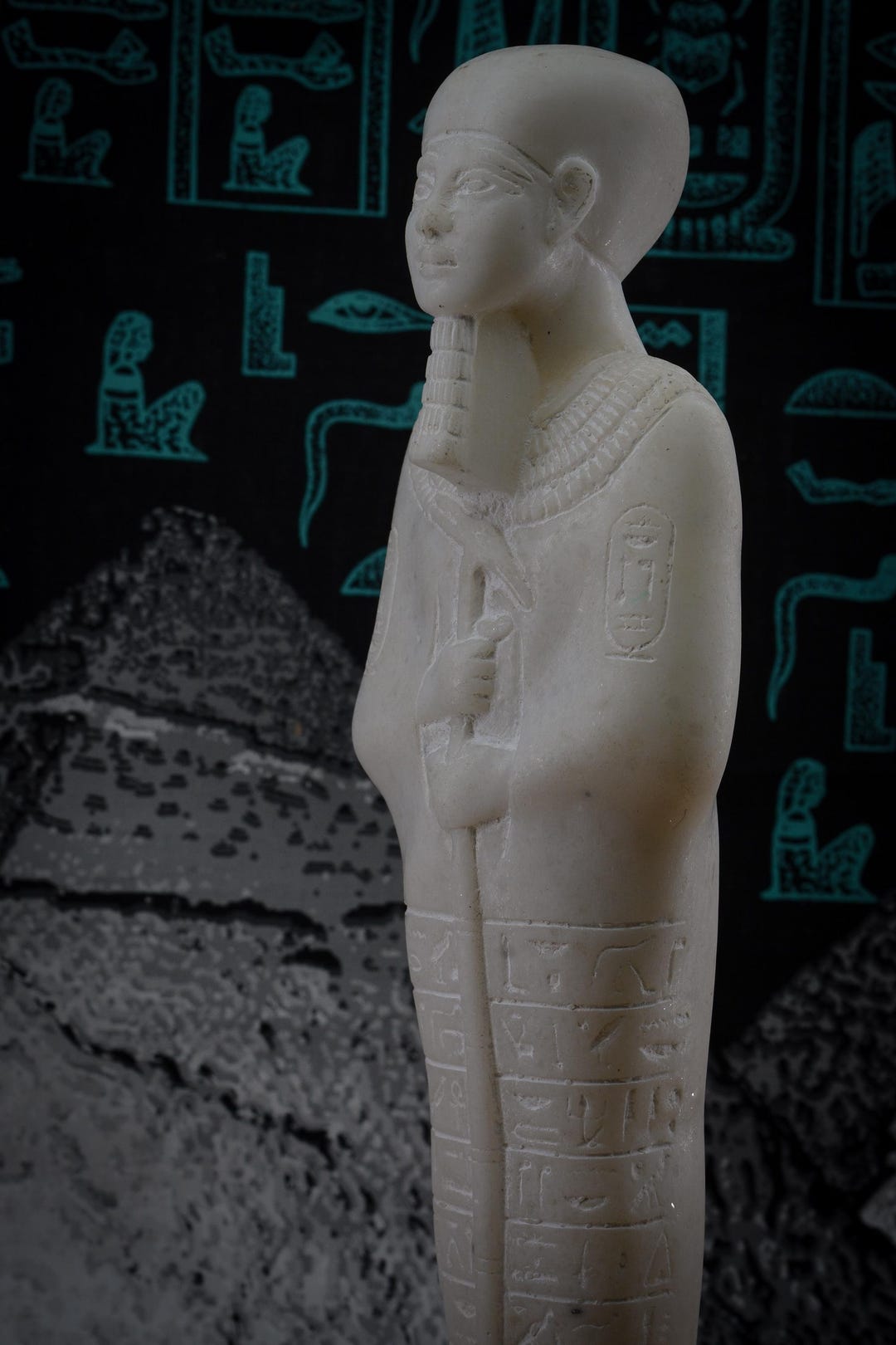 Statue Ptah the God of Craftsmen, Rebirth, and Creation, White ...