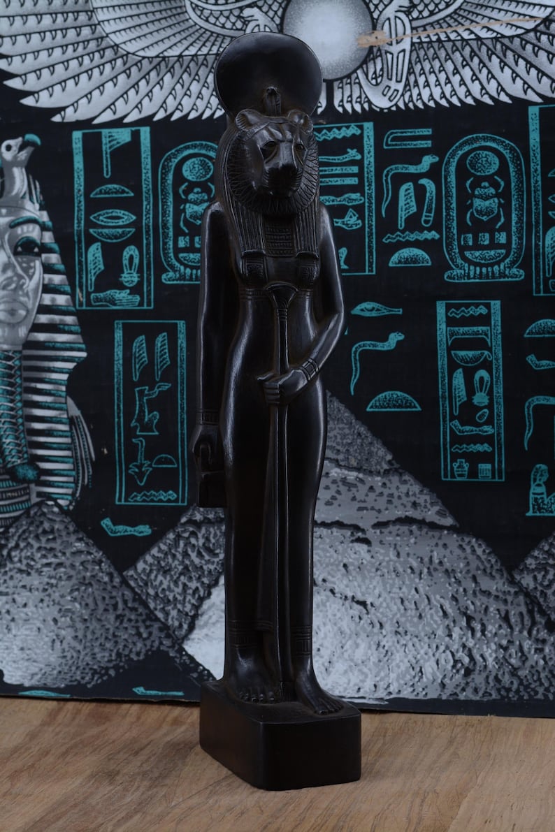 Sekhmet Statue Egyptian Goddess of War & Healing, Divine Energy ...