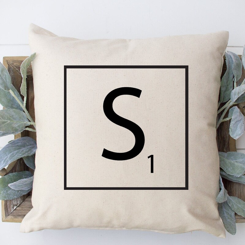 Scrabble Pillow - Etsy