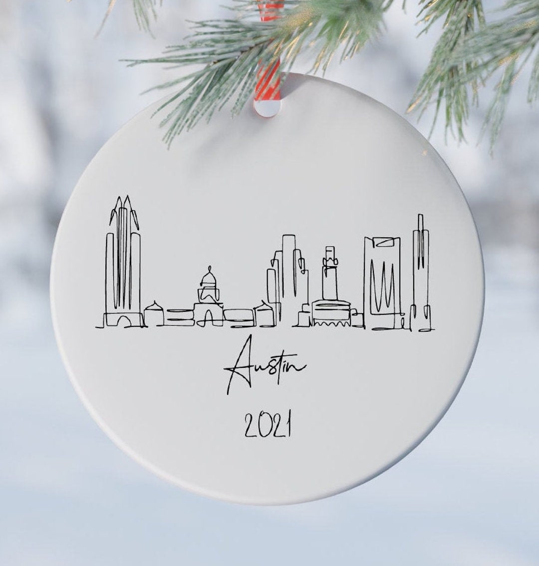 Personalized Austin Souvenir Ornament for Couples and Gift Lovers - Etsy