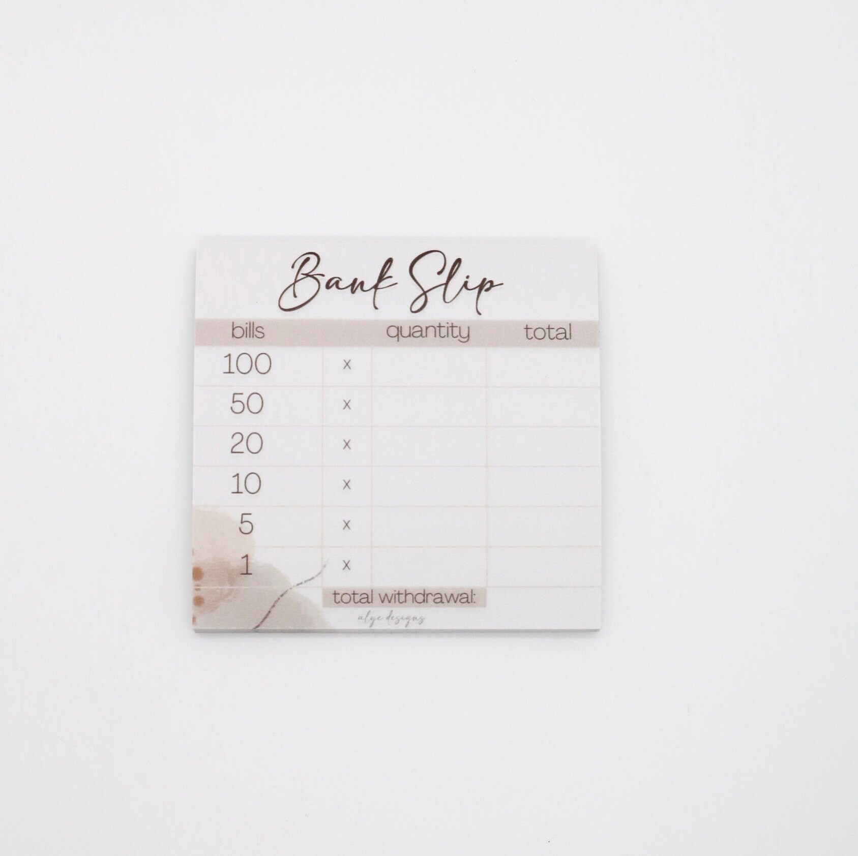 Bank Slips Sticky Notes Post-its Teller Slips - Etsy