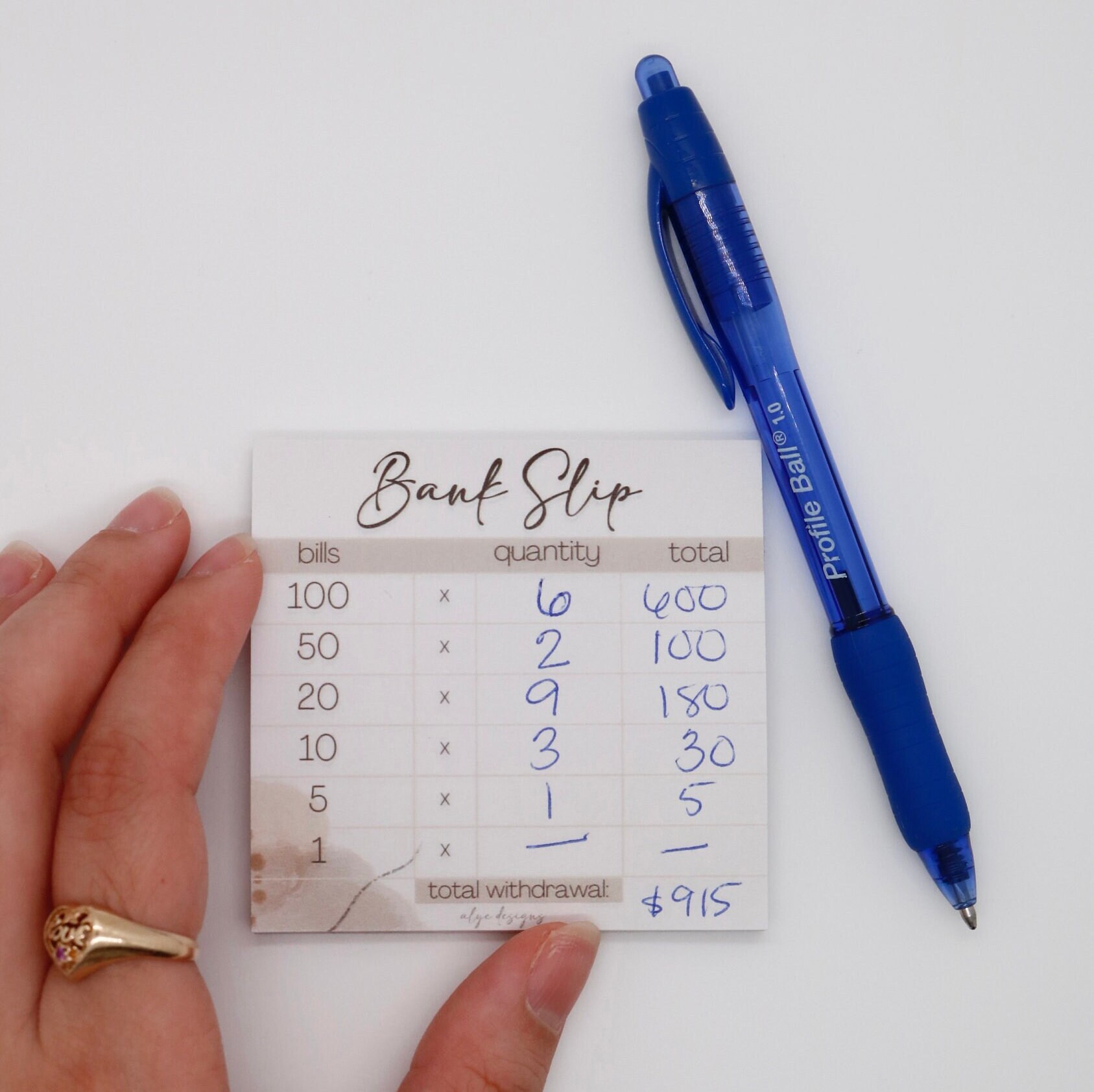 Bank Slips Sticky Notes Post-its Teller Slips - Etsy