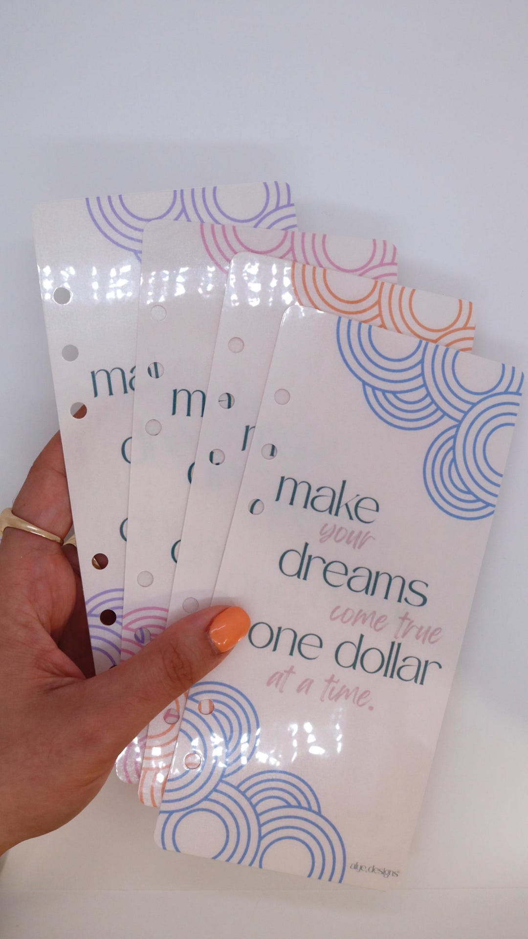Peekaboo Cash Envelopes| A6 Laminated Envelopes| Minimal Envelopes ...