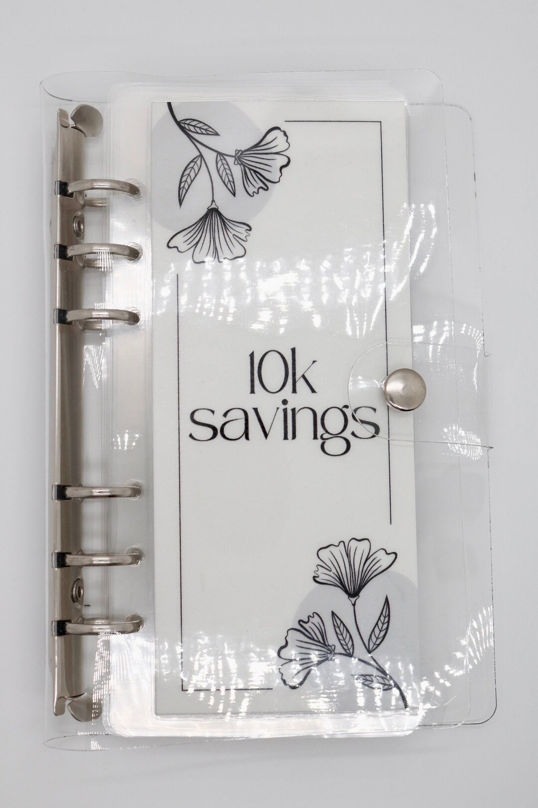 10k Savings Challenge Binder Vellum Cash Envelopes Dashboard Clear ...