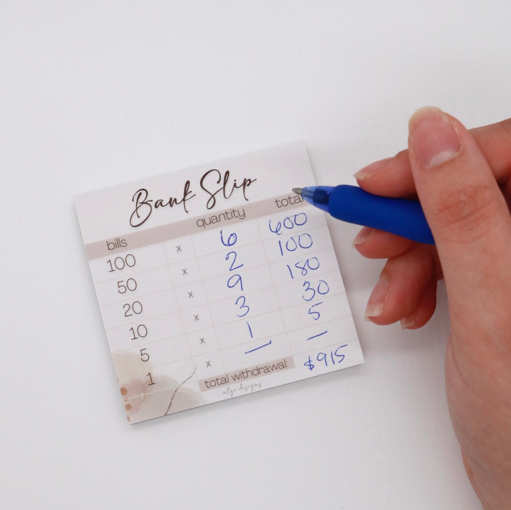 Bank Slips Sticky Notes Post-its Teller Slips - Etsy