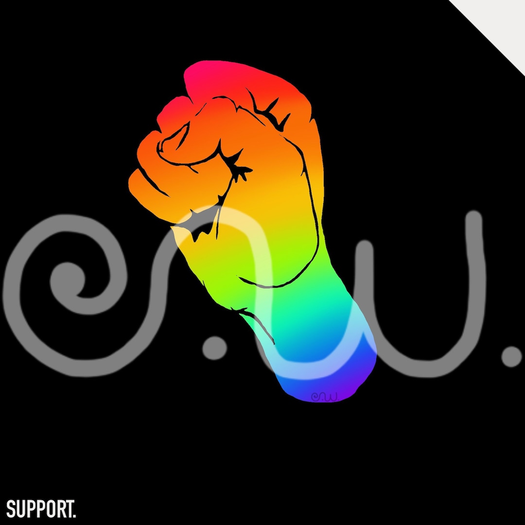 3x3 Matte Sticker - Support - Etsy