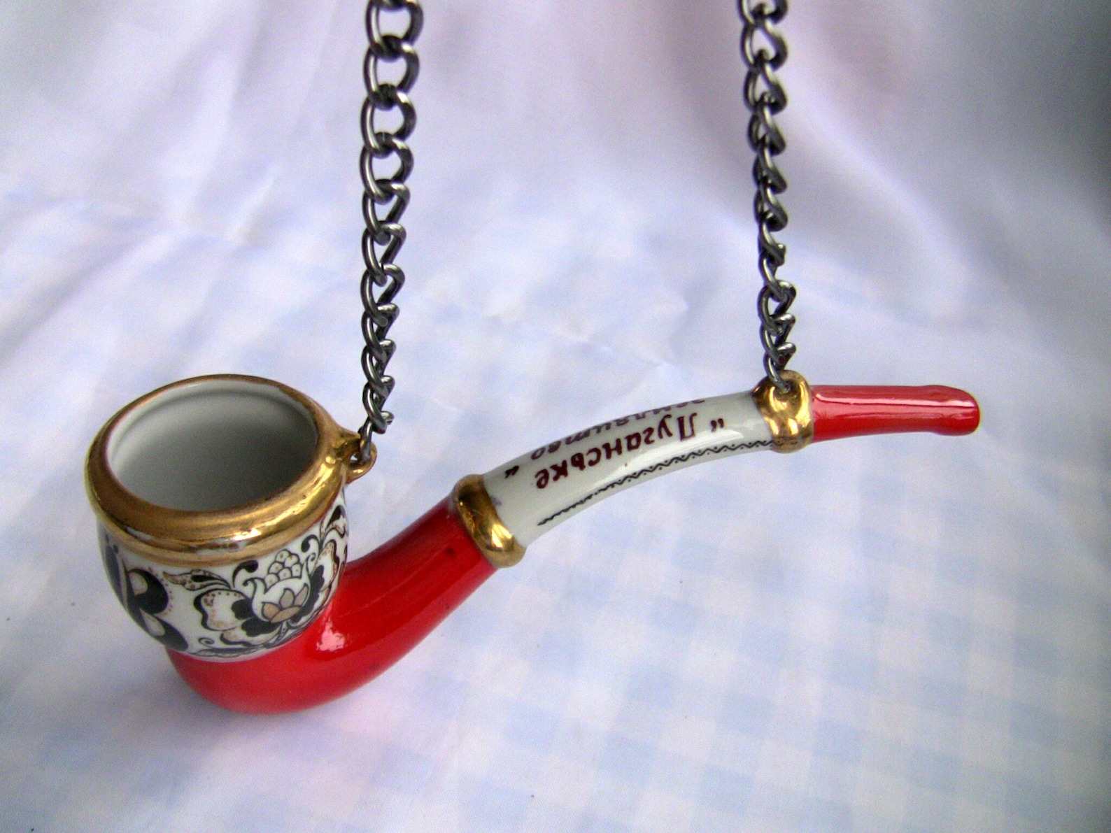 Smoking Pipe Porcelain Ceramic Tobacco Pipe Painting Gold - Etsy