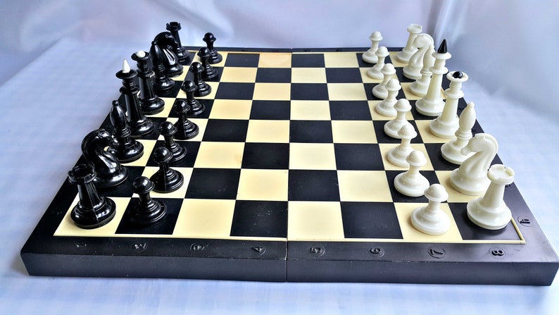 Soviet Bakelite Chess Set Big Bakelite Chess Board Old - Etsy
