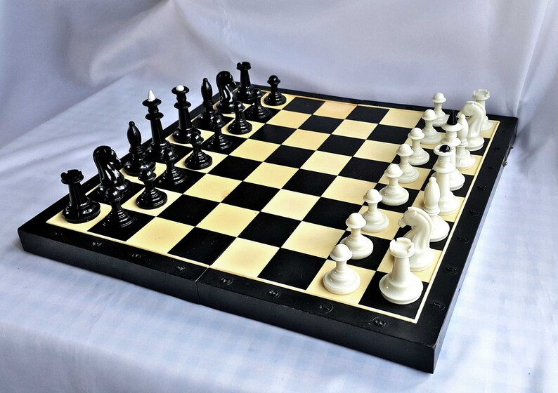 Soviet Bakelite Chess Set Big Bakelite Chess Board Old - Etsy