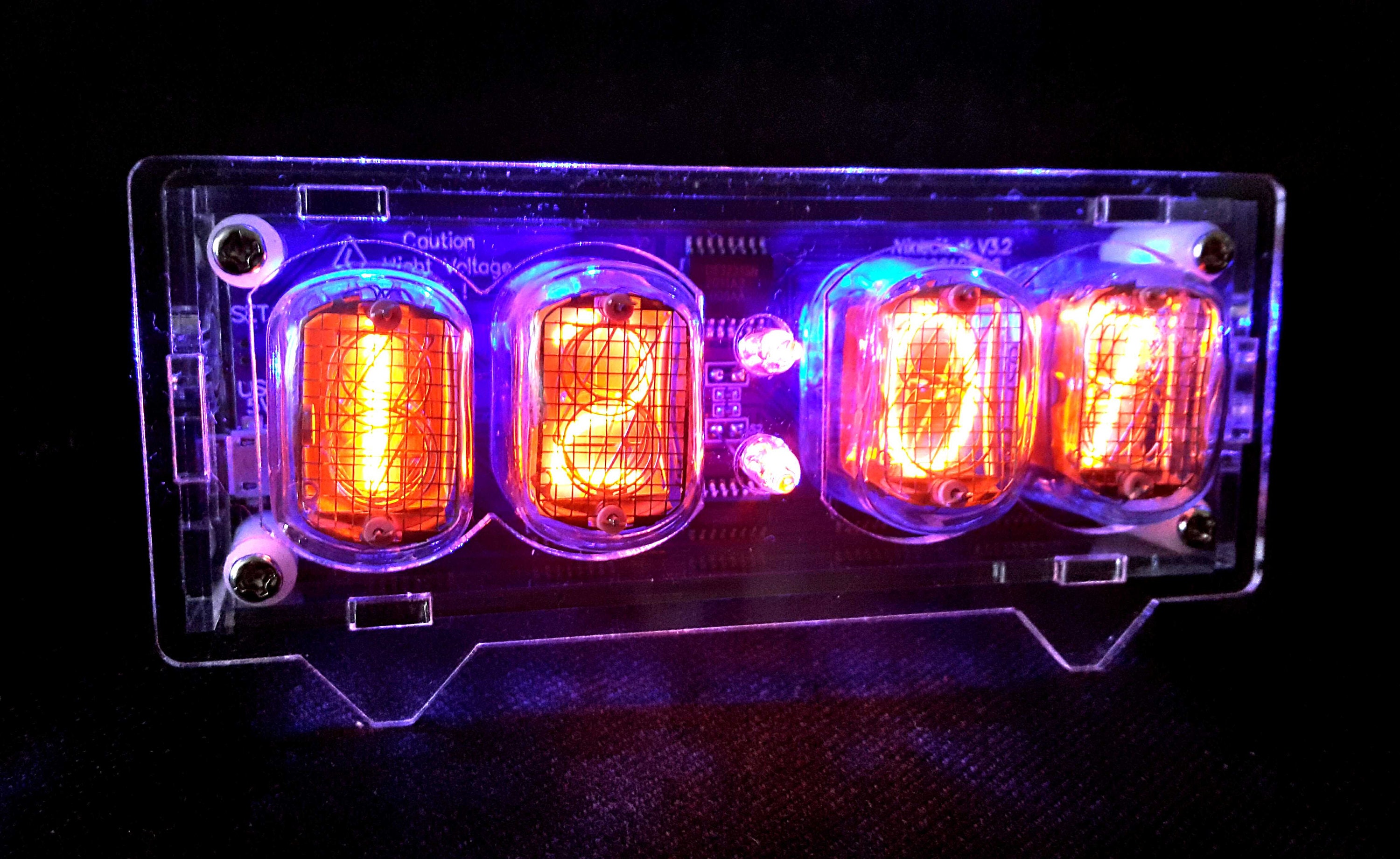 Nixie Tube Clock New Vintage IN-12 Nixie Clock Tubes Handmade - Etsy
