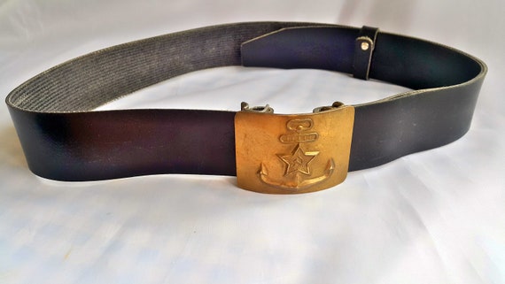 Soviet Military Belt Uniforms Sailor Navy USSR Metal Anchor - Etsy