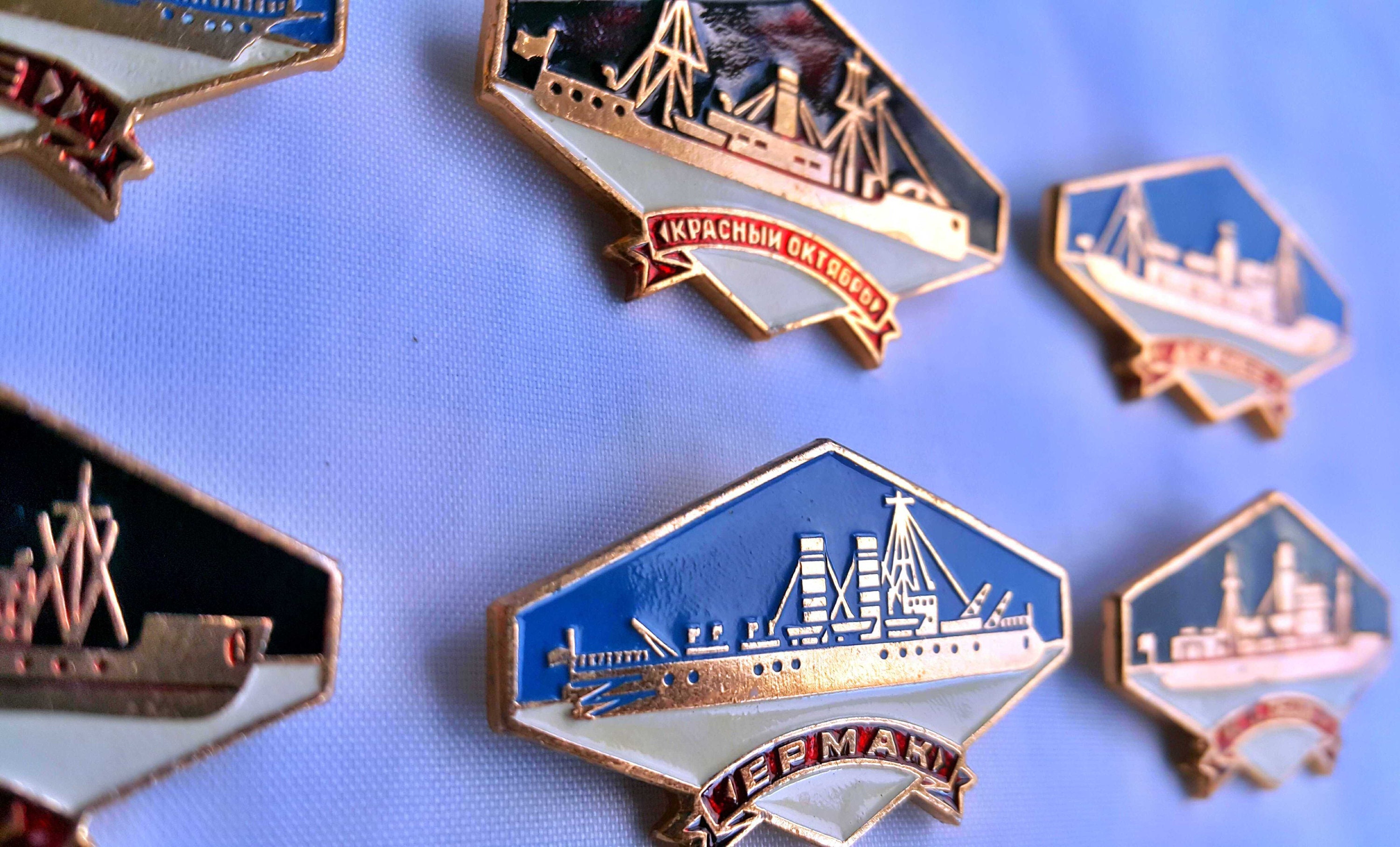 Soviet badges Ships Vintage set 11pieces. USSR Ship | Etsy