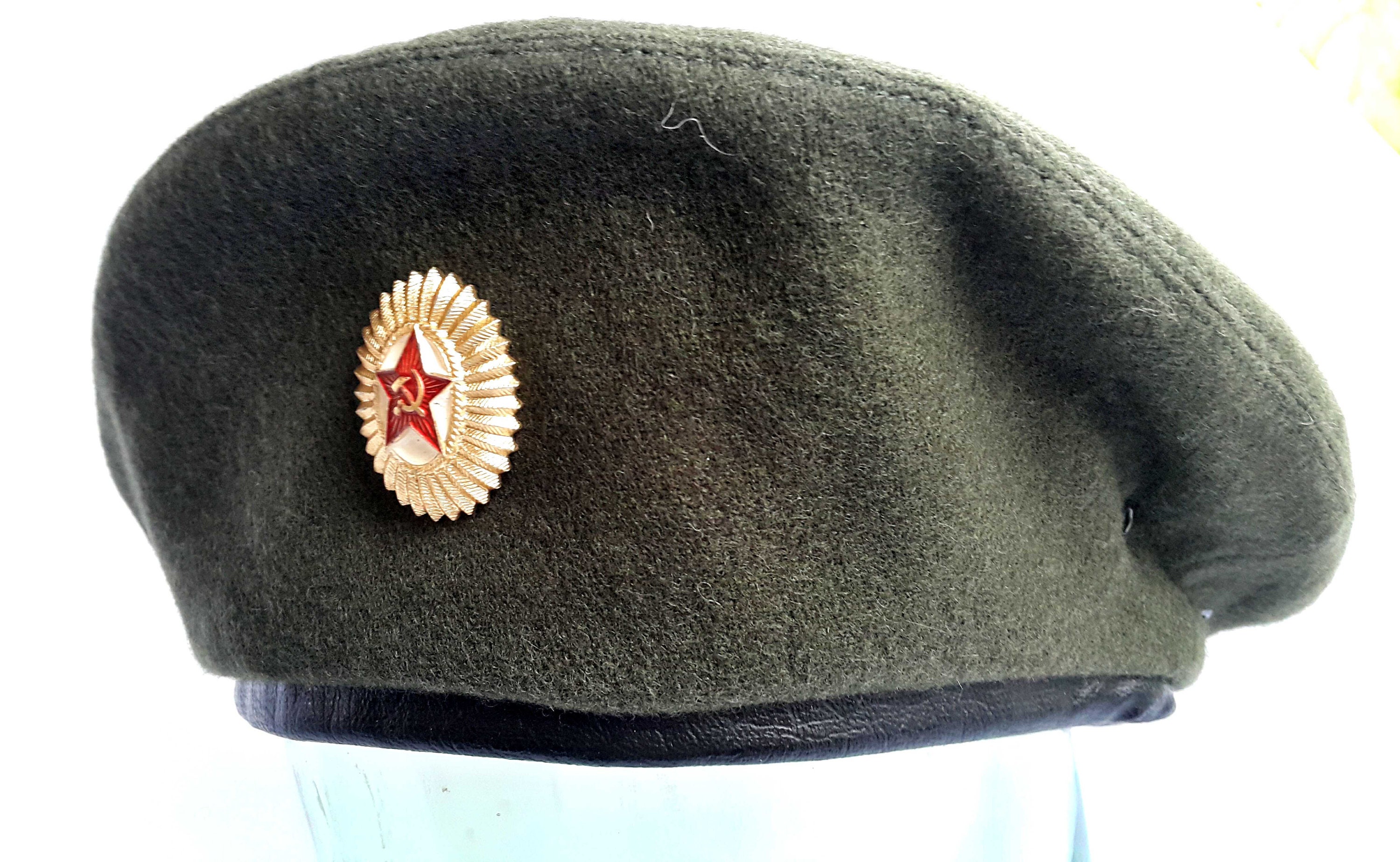 New Soviet Military Beret Army USSR Vintage Headdress Officer - Etsy