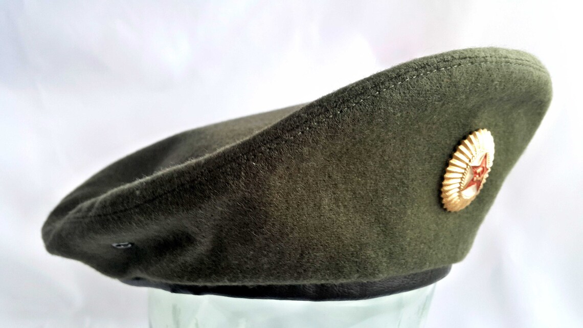 New Soviet Military Beret Army USSR vintage headdress officer | Etsy