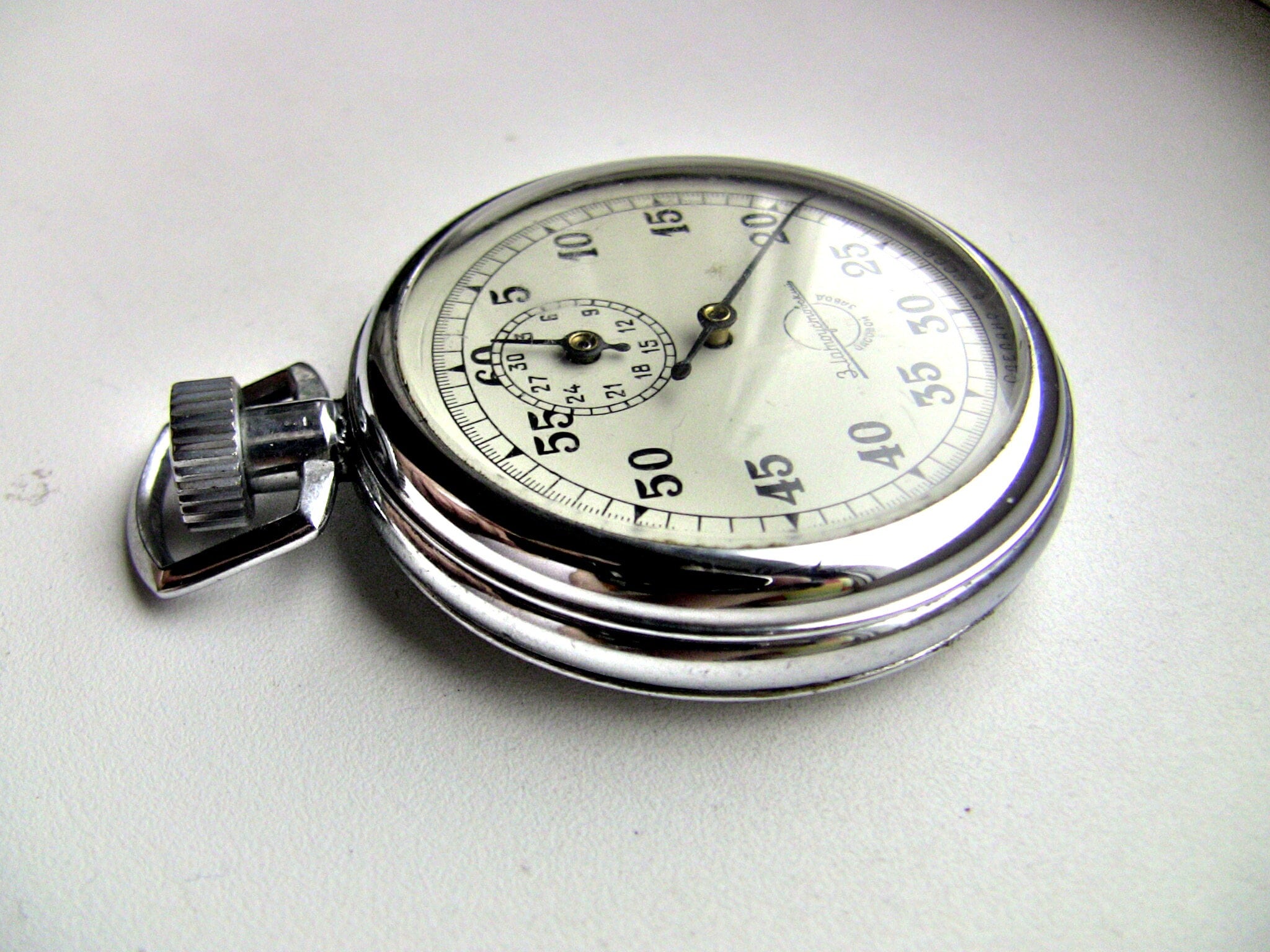 Soviet Stopwatch Mechanical Zlatoust Watch Factory, Two Scales Sports ...