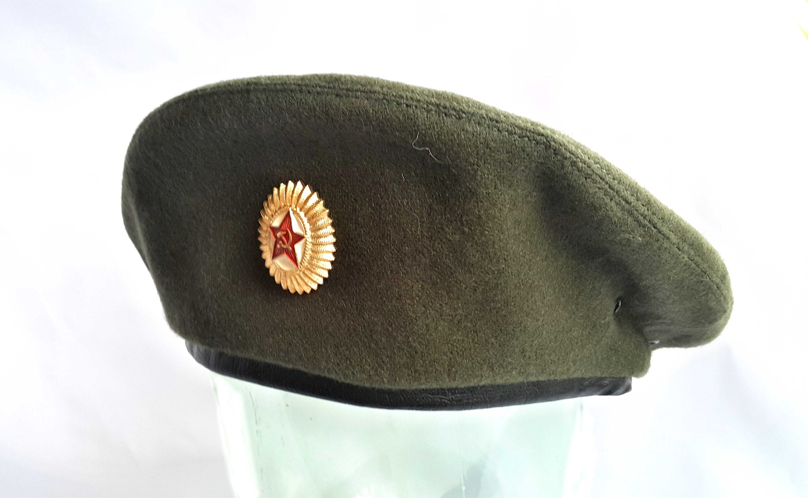 New Soviet Military Beret Army USSR, Vintage Headdress Officer Airborne ...