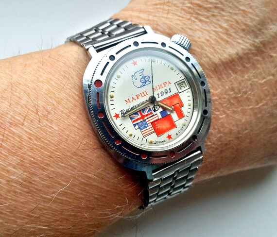 Soviet Military Watch, Commander Wostok USSR, Peace M… - Gem